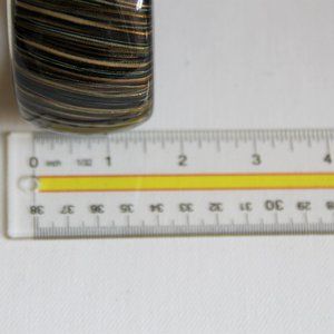 CUSTOM | Jewelry | Bold Acrylic Covered Metallic Silk Thread Bangle ...